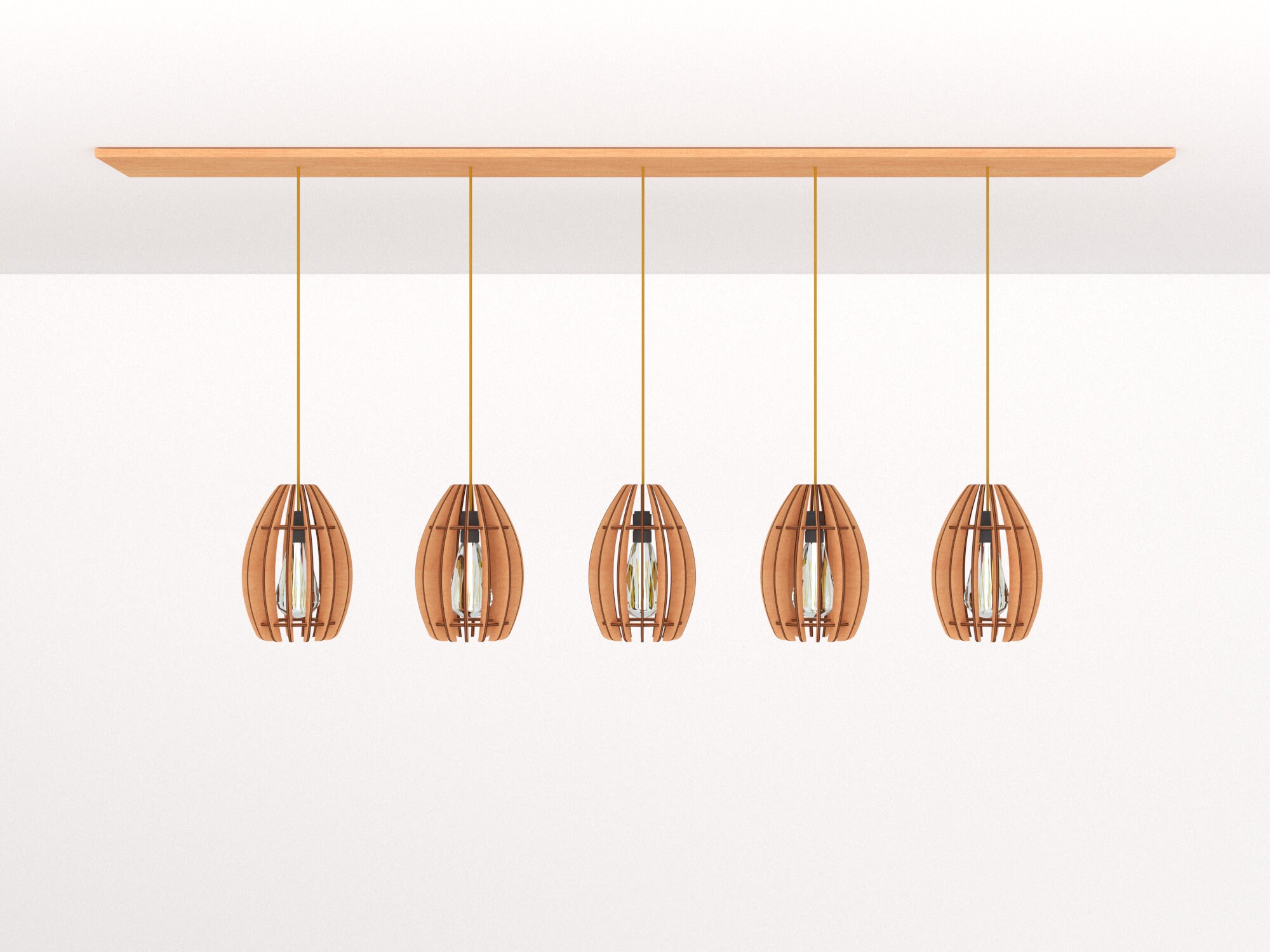 Wooden Lamp Vector Dxf, Svg, Eps, Ai, Cdr File - Cnc Project for Laser ...