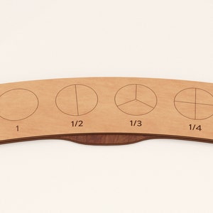 Fraction Puzzle Vector File for Laser Cutter, Montessori Toy Project ...