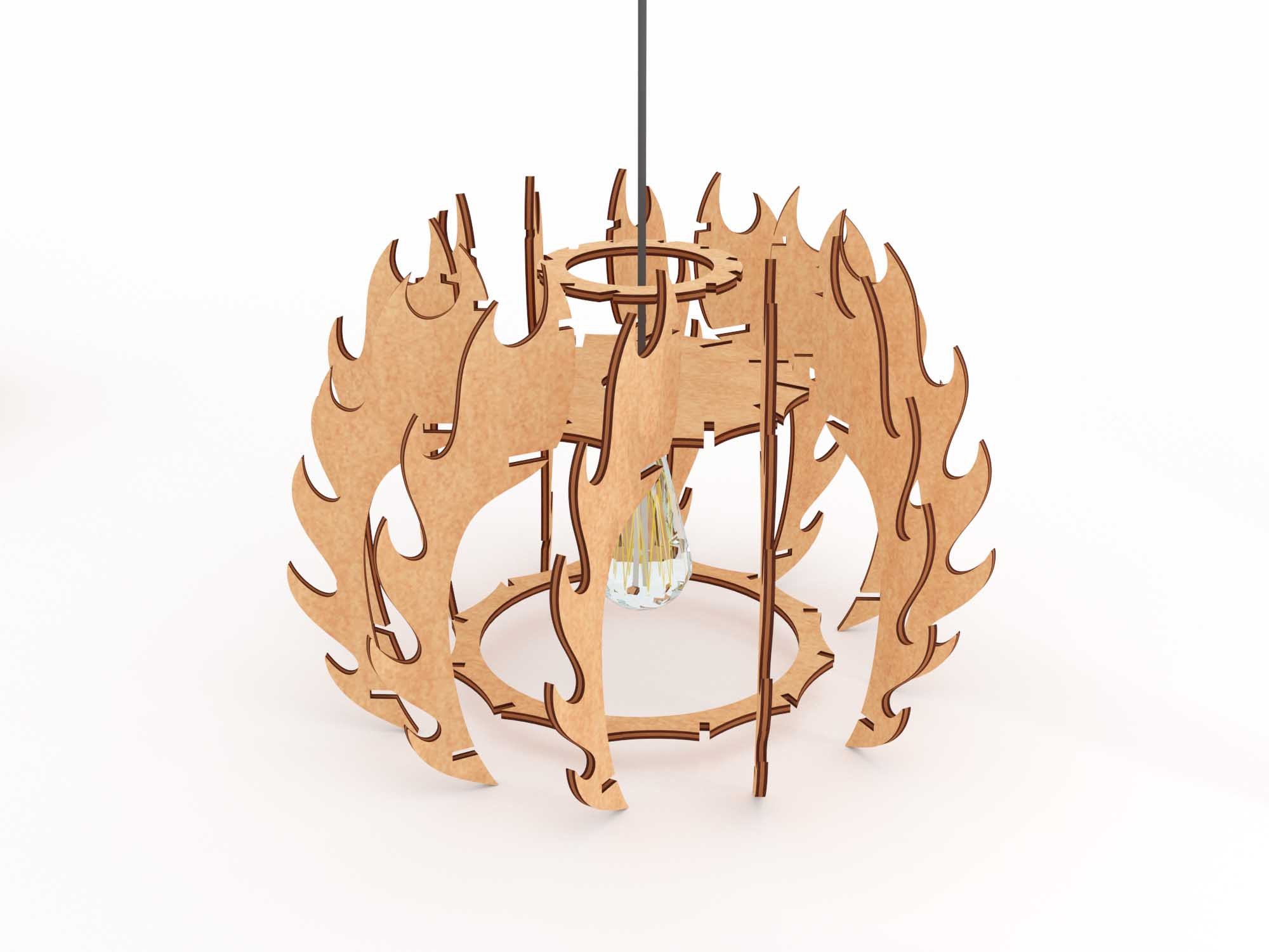 Wooden Lamp Vector Dxf, Svg, Eps, Ai, Cdr File - Cnc Project for Laser ...