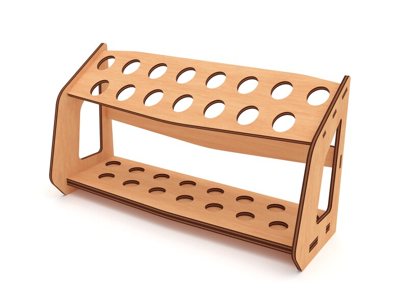 Test Tube Spice Rack Vector File Laser Cut Project for Cnc - Etsy