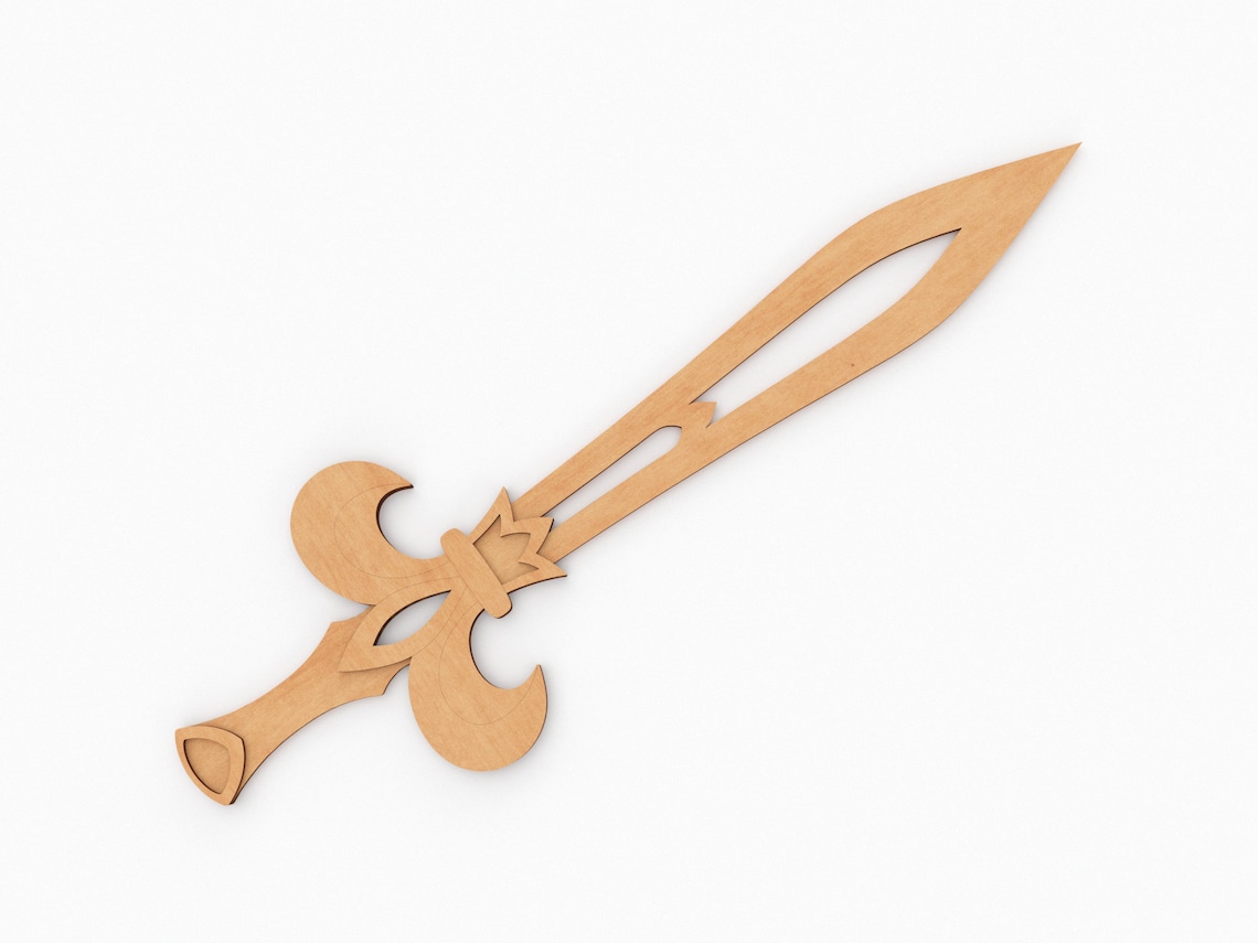 Laser Cut Sword File Project Template Sword Vector File - Etsy