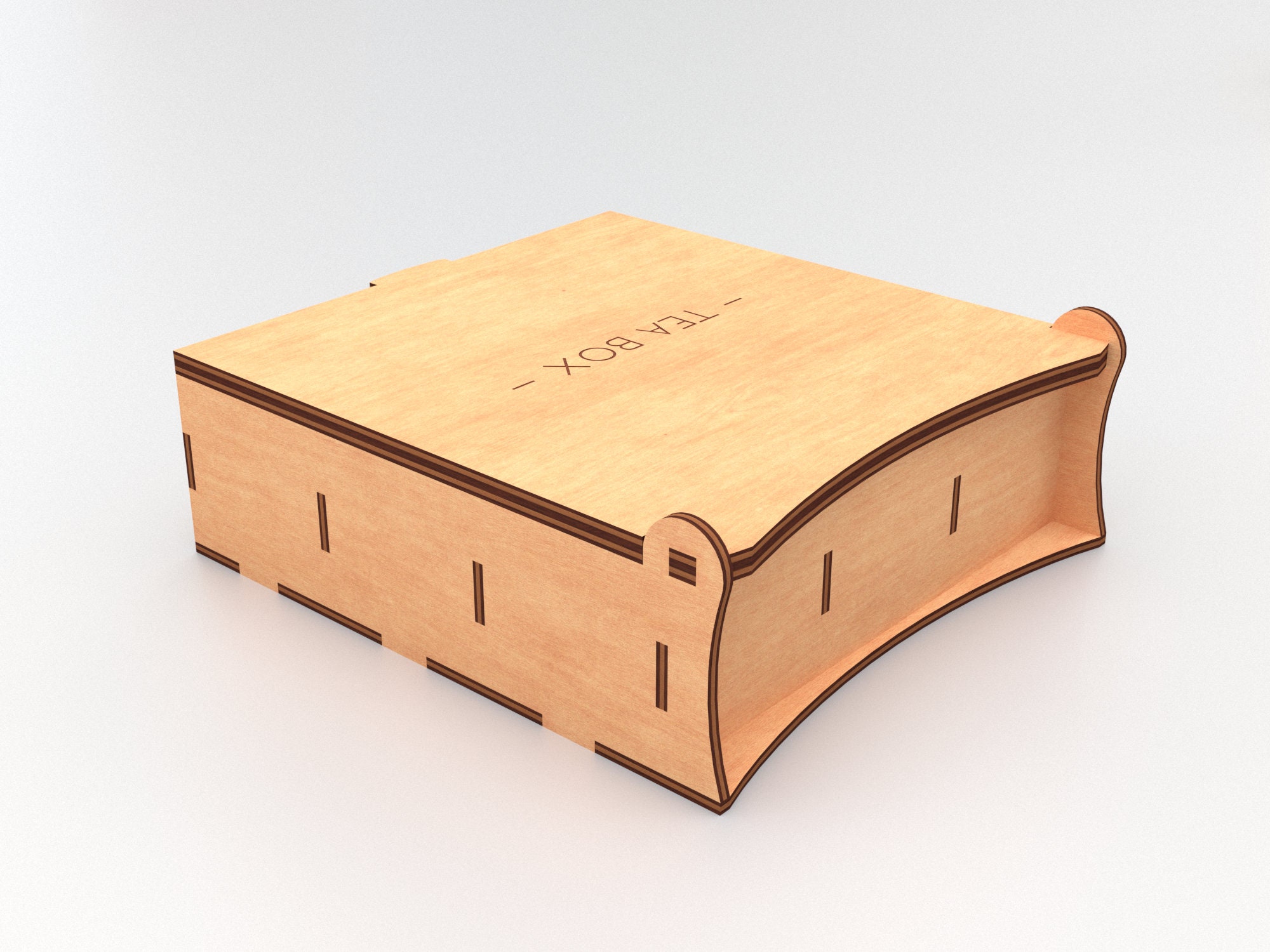 Tea Box Organizer Vector File Laser Cut Project Template 9 - Etsy