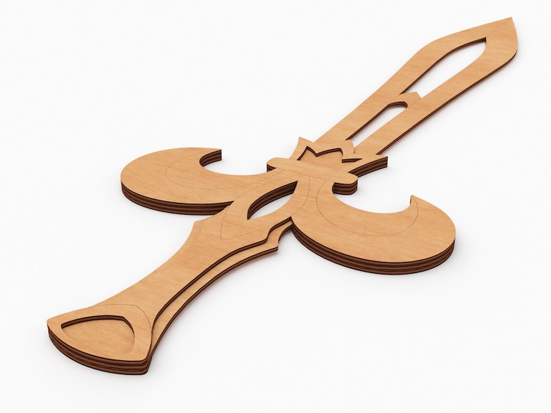 Laser Cut Sword File Project Template Sword Vector File Weapon Svg Toy ...