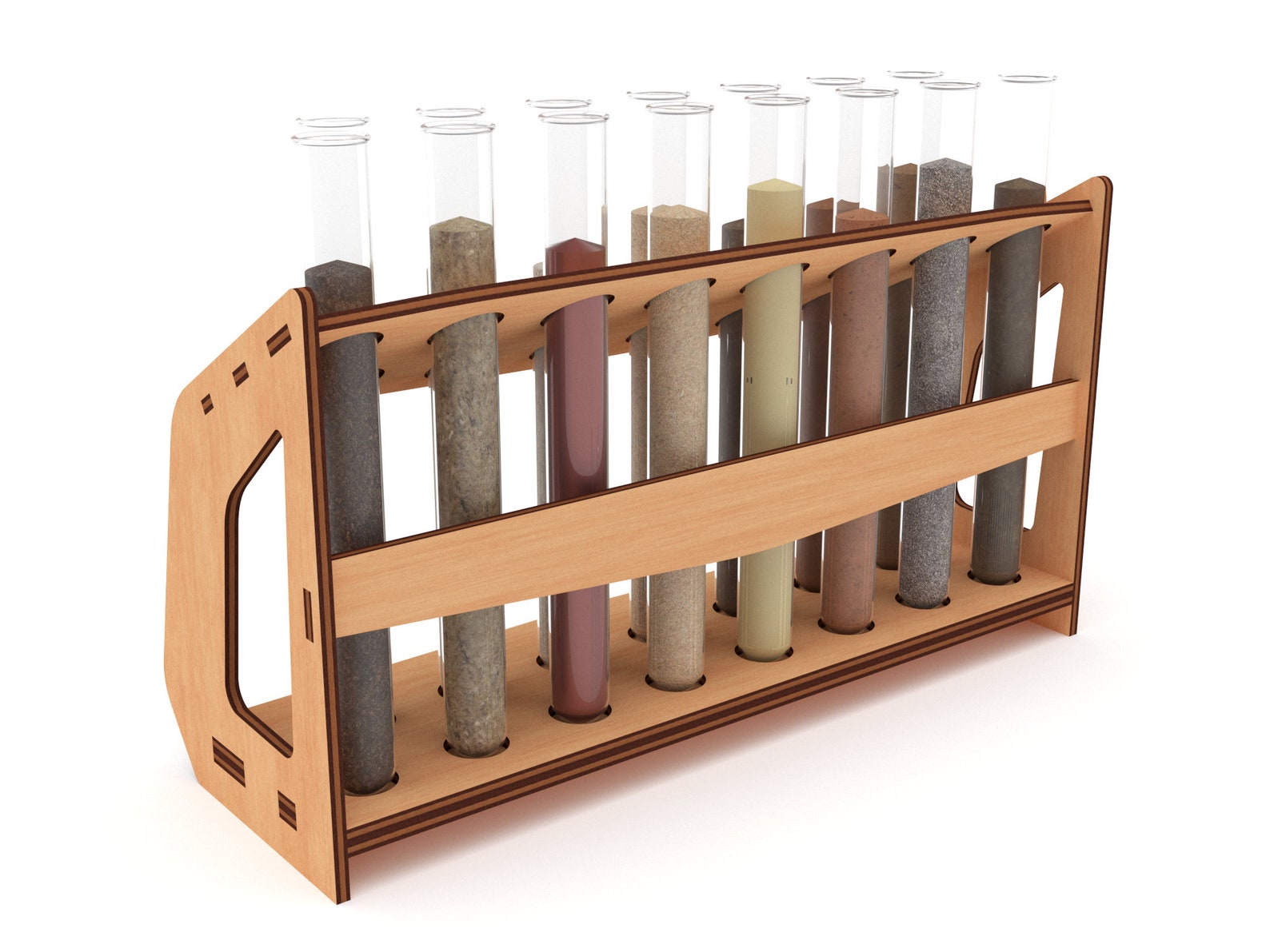 Test Tube Spice Rack Vector File Laser Cut Project for Cnc - Etsy