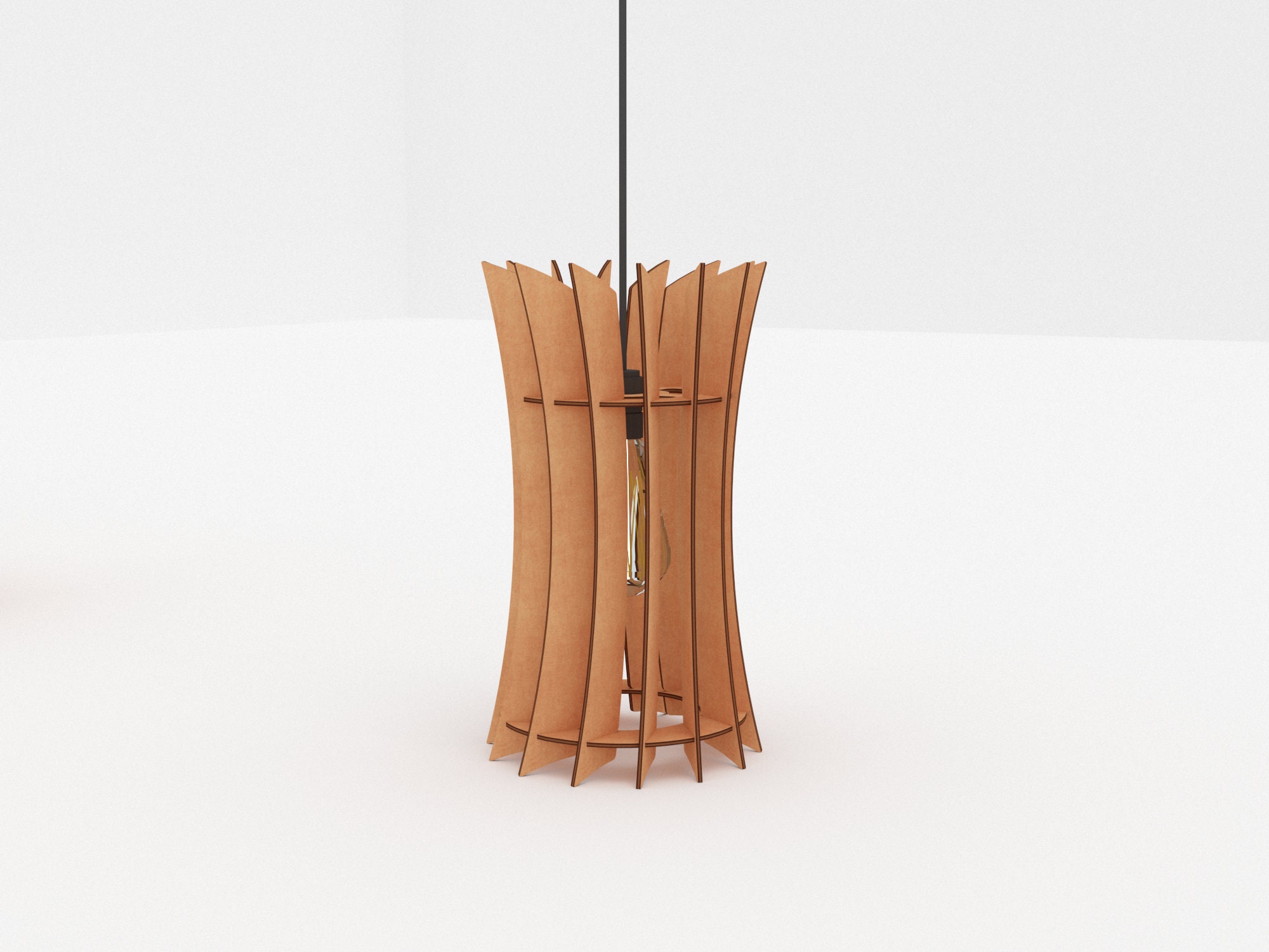 Laser Cut Lamp Design Vector Dxf, Svg, Eps, Ai, Cdr File - Cnc Project ...