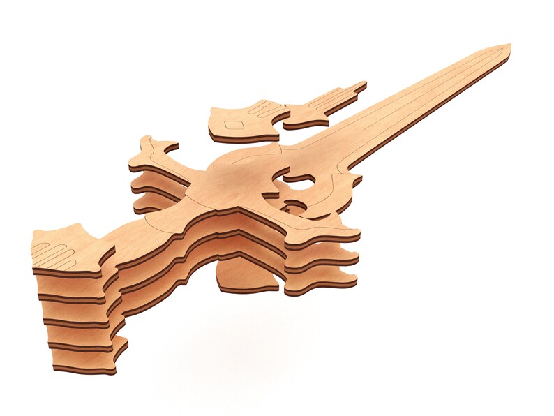 Laser Cut Sword File Project Template Sword Vector File Weapon Svg Toy ...
