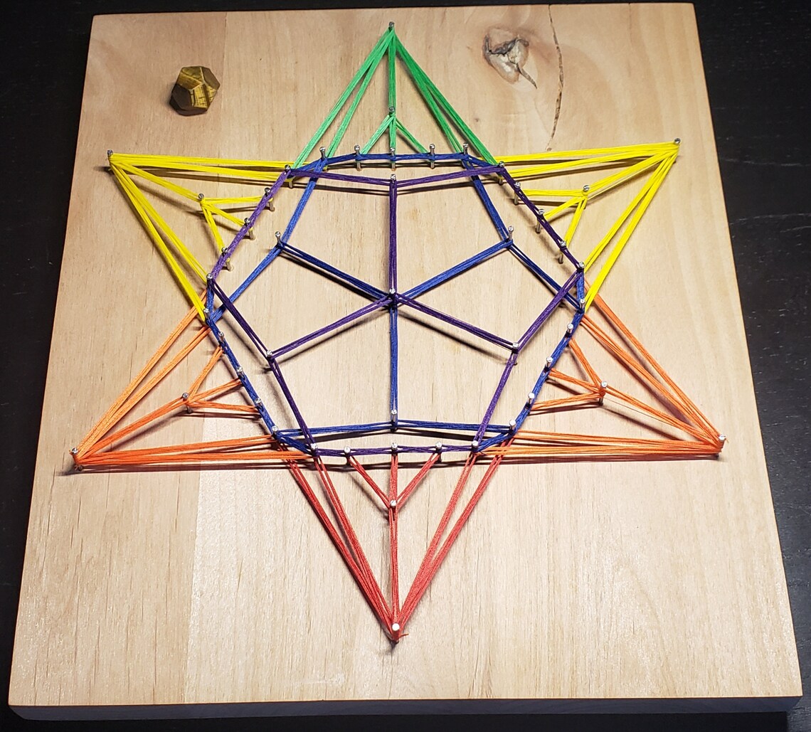 Dodecahedron String Art-metatron's Cube - Etsy