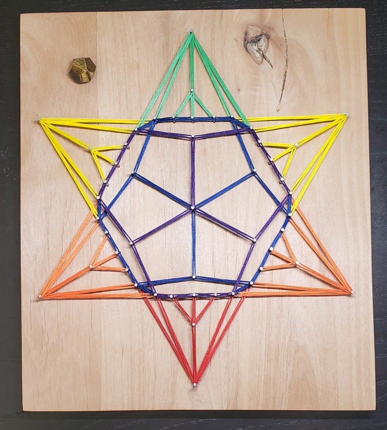 Dodecahedron String Art-metatron's Cube - Etsy