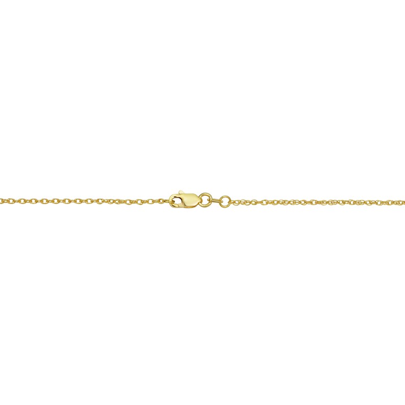 Solid 14k Yellow Gold Rope Chain Necklace 1.3 Mm 16 Inch | Etsy