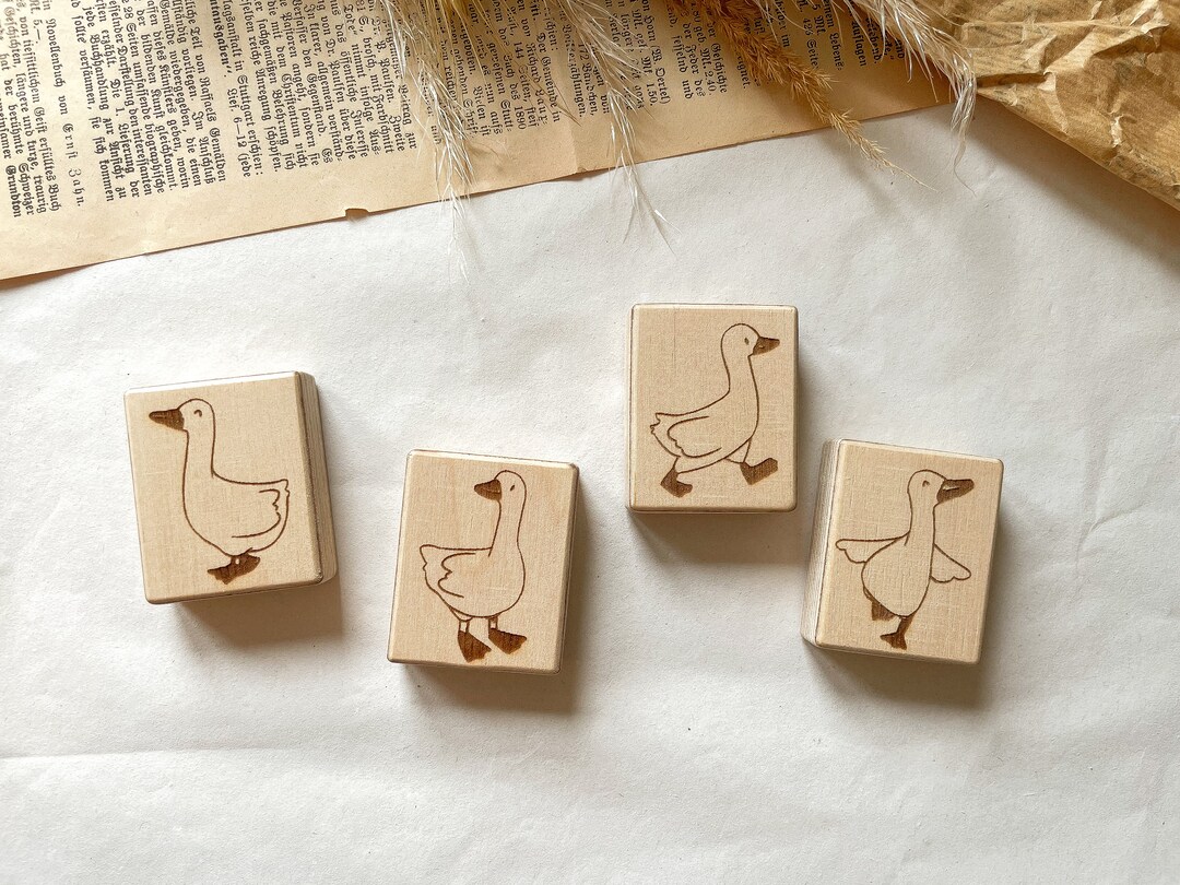 Wooden Stamp Geese, Summer, Stamp, Animals, Samesjournal - Etsy