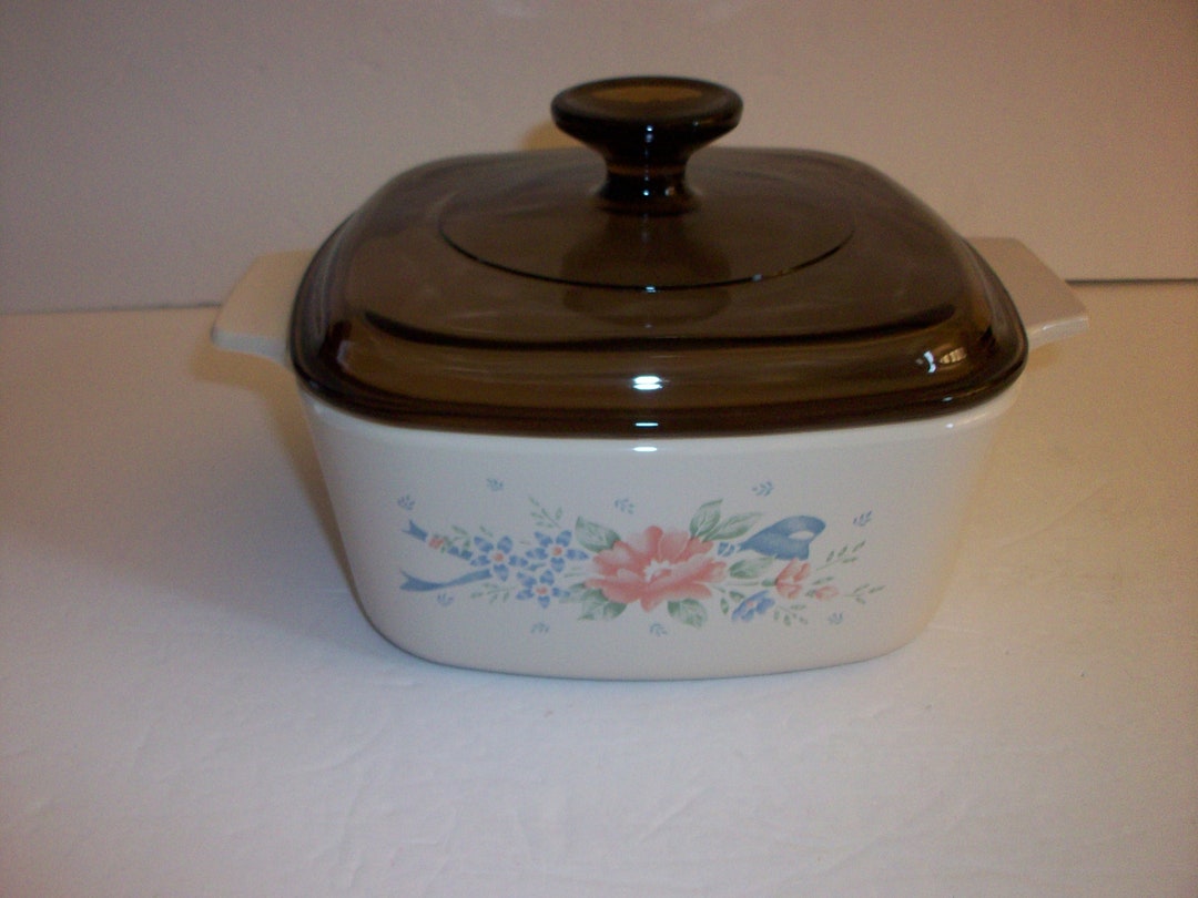 Corning Ware "symphony" A-1 1/2-B Square Pan With A-7-C Pyrex Lid ...