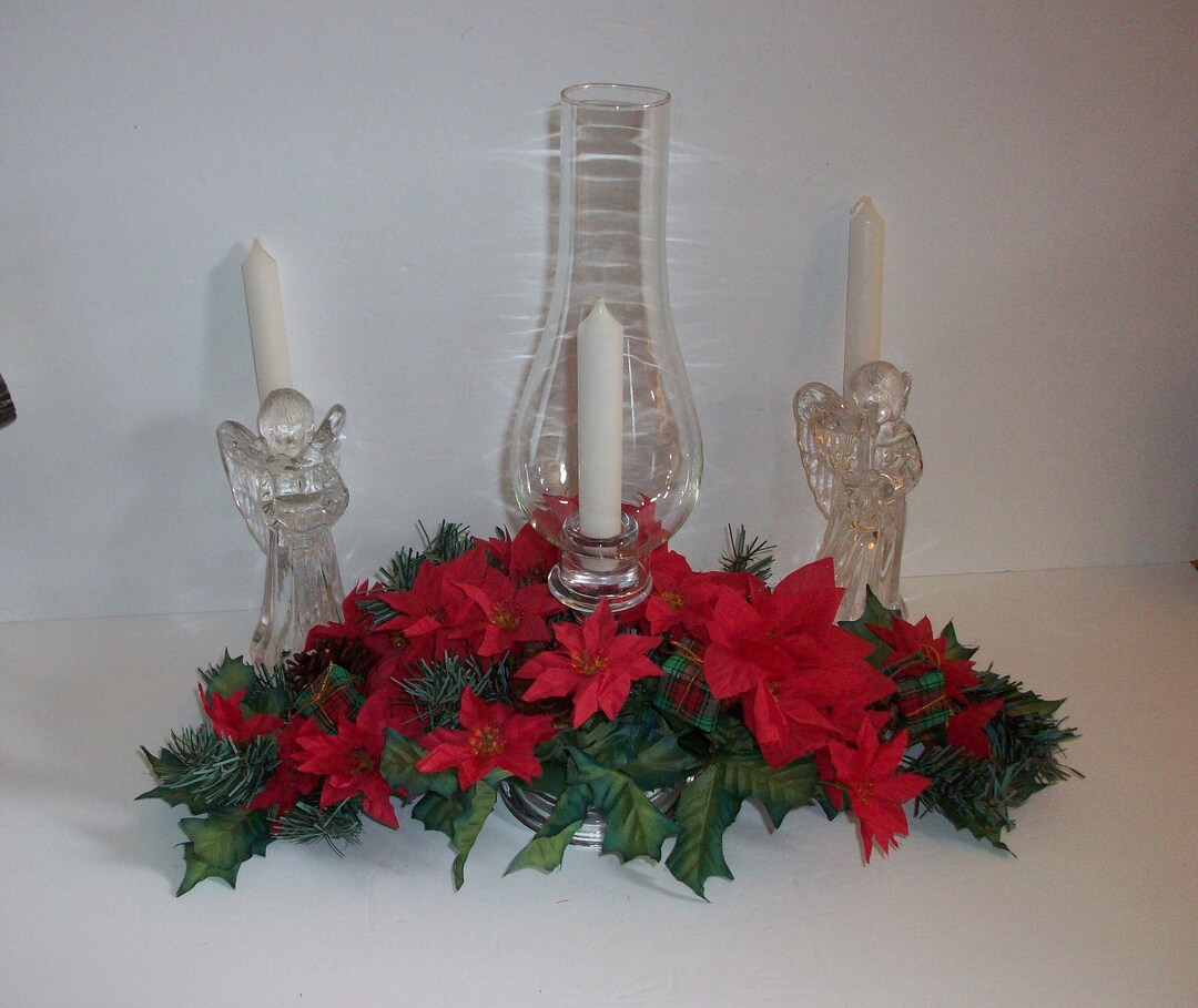 Crystal Angels Christmas Centerpiece Set by Holiday Moments, Vintage ...