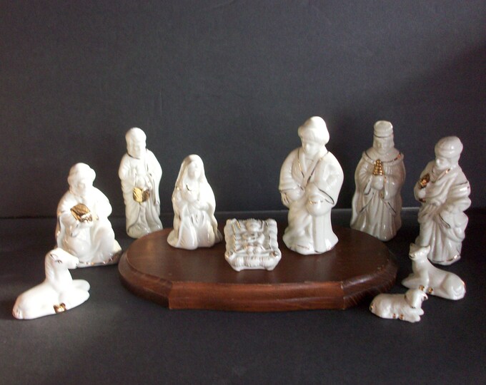 10 Piece Nativity Set by Jade Collection, Religious Christmas Decor ...
