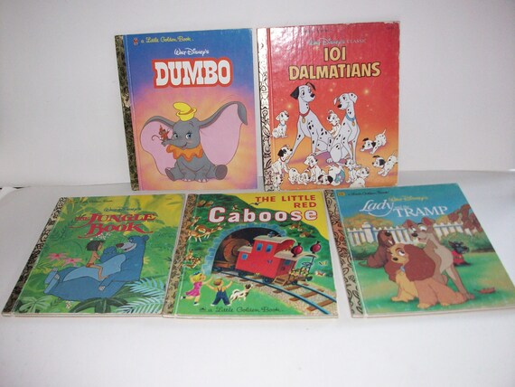 Vintage Little Golden Books Set of 5 Children's Books | Etsy