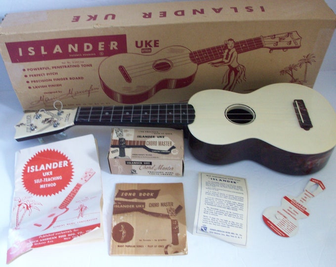 Islander Uke by Mario Maccaferri, Vintage Ukulele, Stringed Musical ...