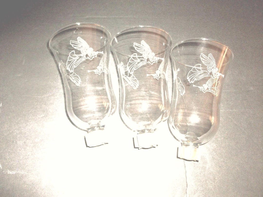 Vintage Angel Embossed Votive Cups - Set of 3 - Christmas Candle ...