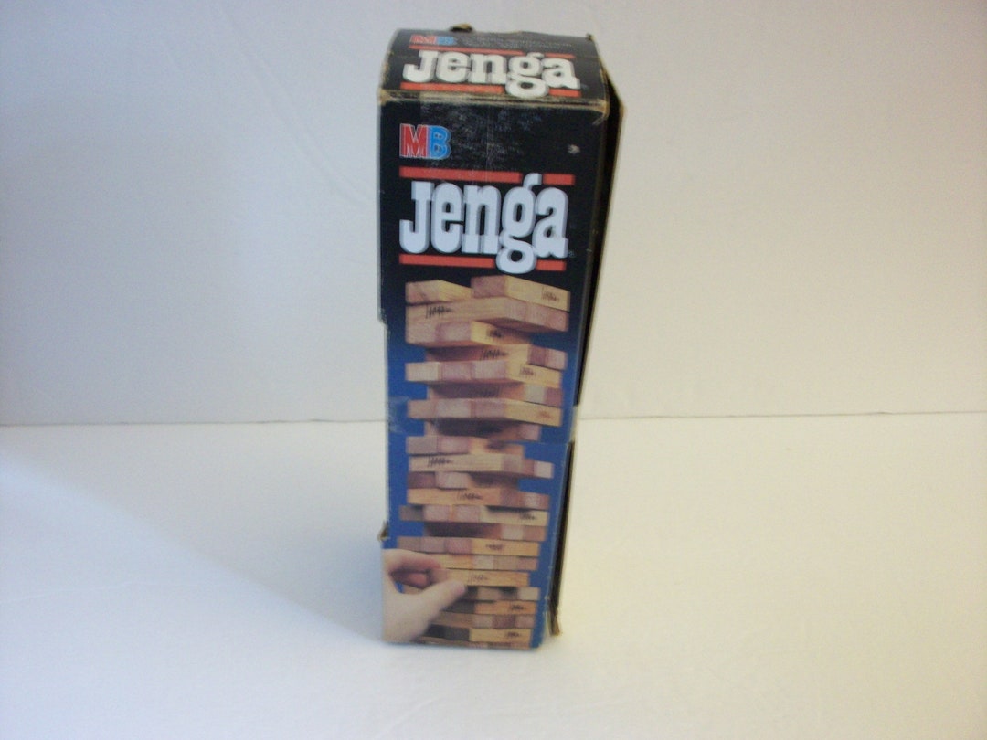 Vintage Jenga Game by Milton Bradley, Family Fun Night , Toys and Games ...