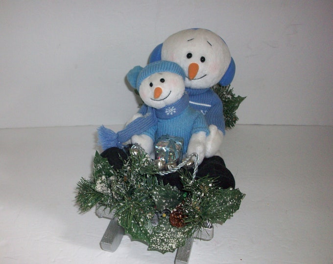 Avon Plush Snowman "a Magical Winter Sleigh Ride", Vintage Lighted ...