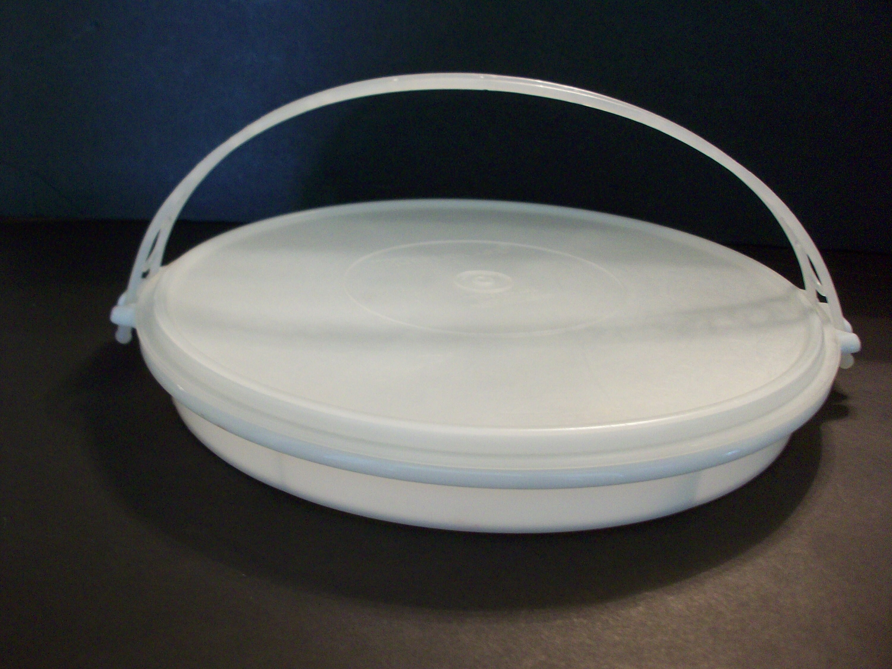 Tupperware Round Divided Tray With Carrying Handle Vintage - Etsy