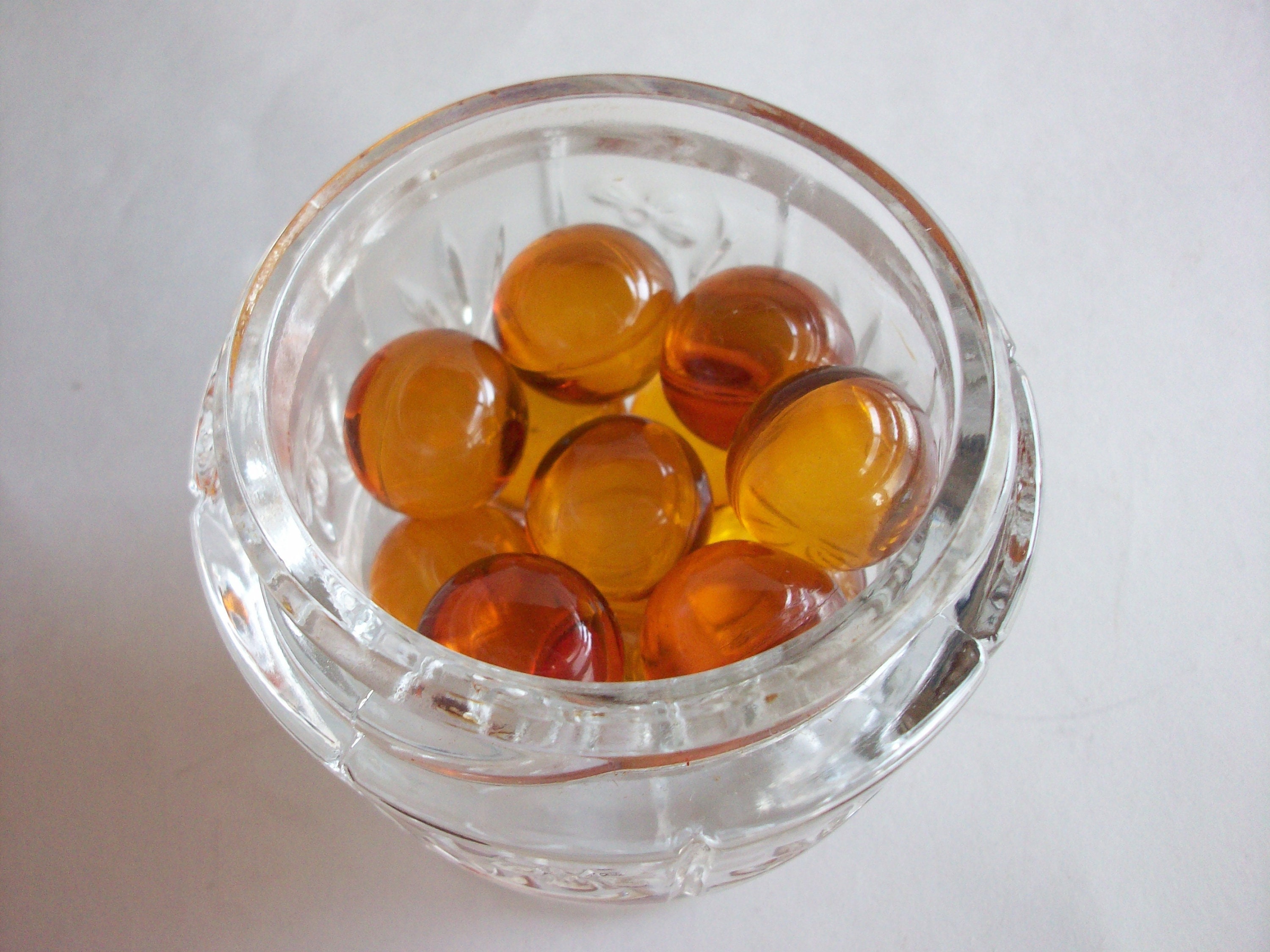 Avon Pedestal Vanity Jar With Skin so Soft Bath Oil Capsules | Etsy