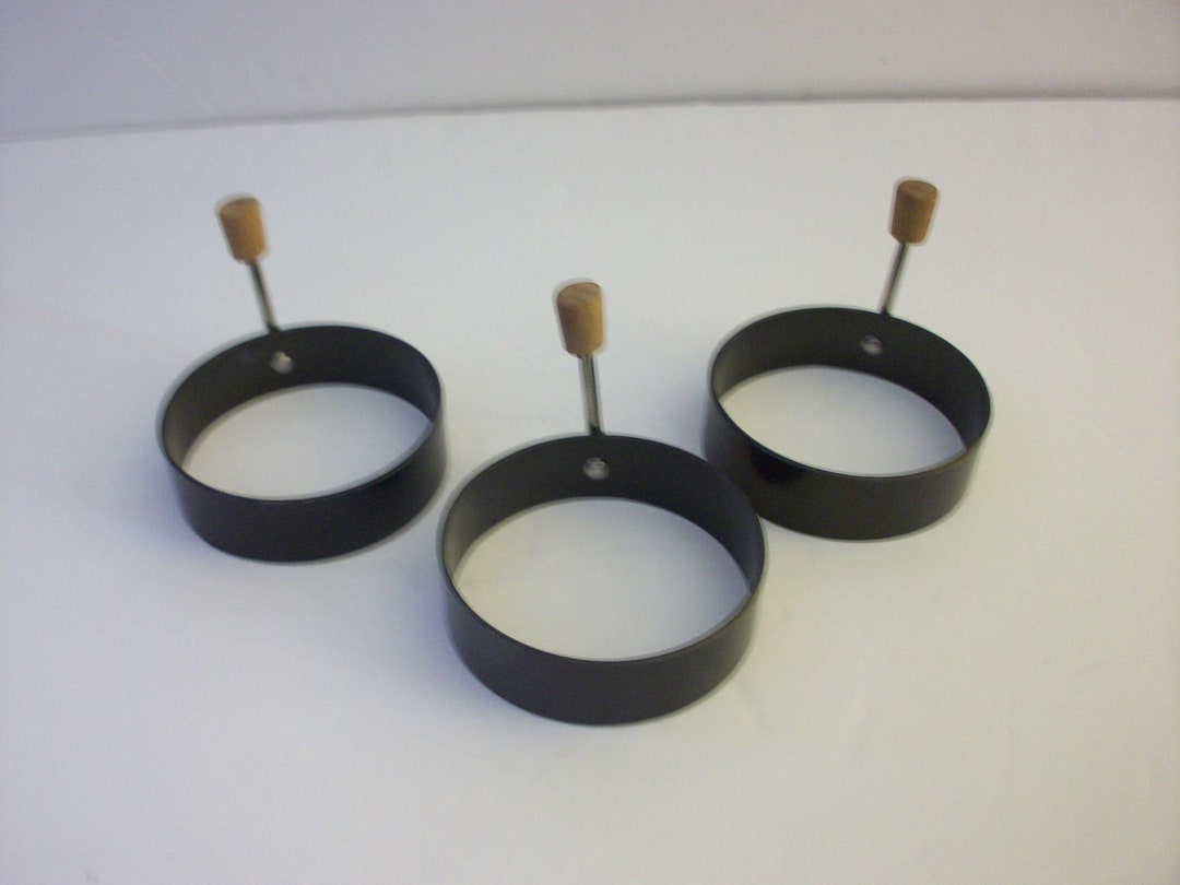 Round Egg Fry Molds by Williams-sonoma - Set of 3, Vintage 3" Circle ...