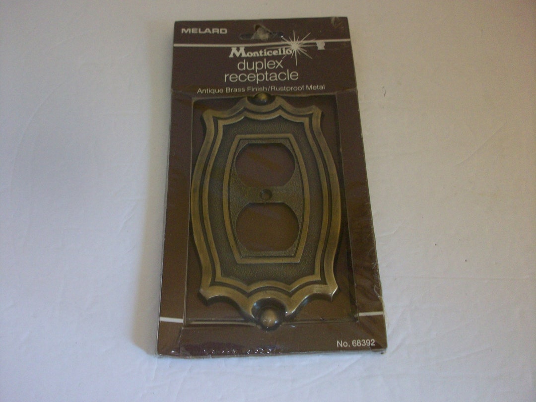 Vintage Melard monticello Antique Brass Finish Rustproof Metal Outlet ...