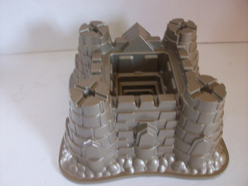 Nordic Ware Castle Bundt Pan Gold Colored Baking Pans Cast - Etsy