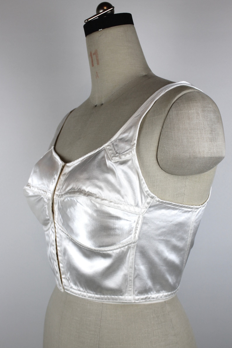 50er Jahre Vintage Weißer Satin BH Dead Stock Vintage Bullet - Etsy.de