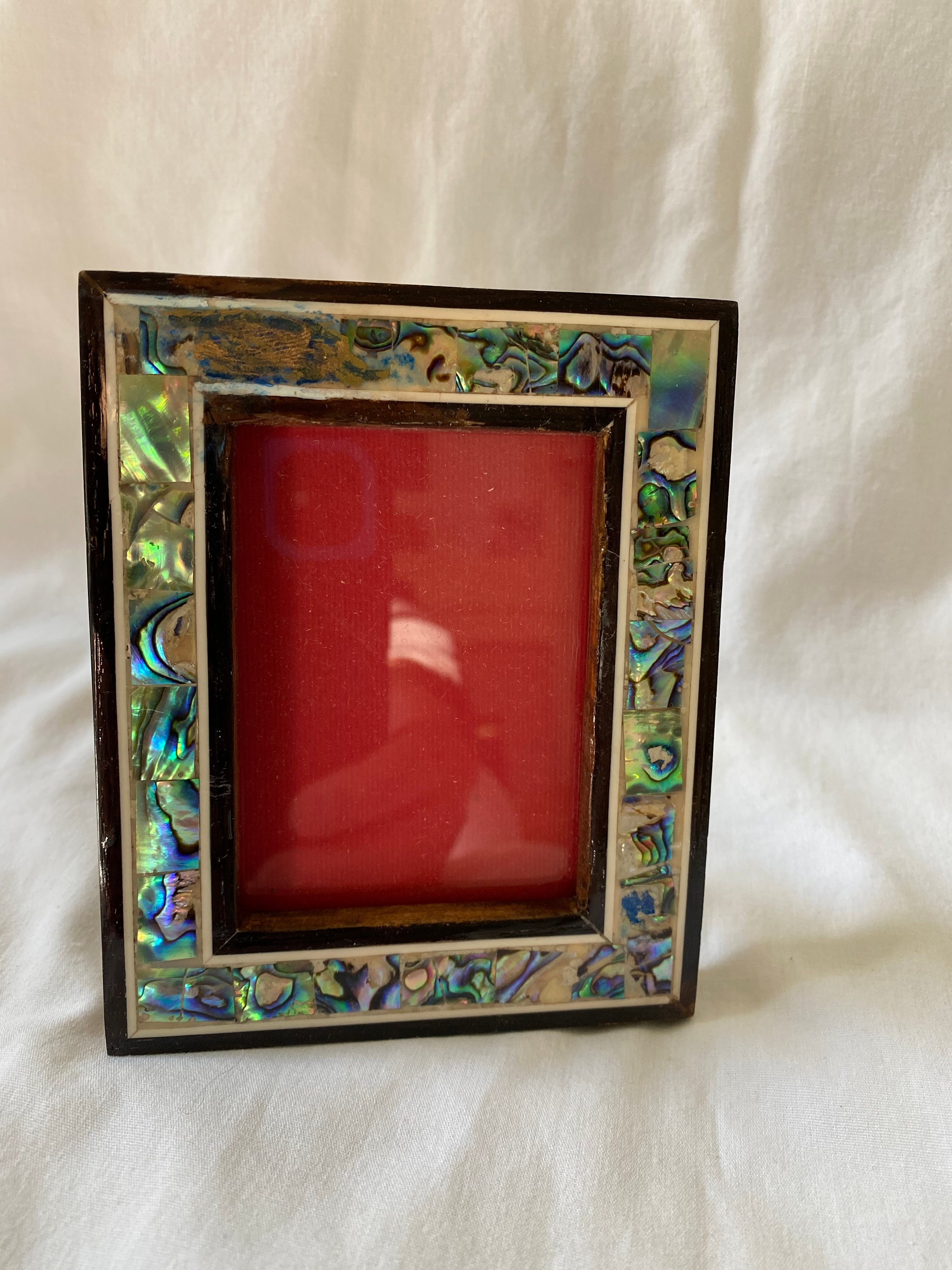 Egyptian Inlaid Handmade Wood Paua Shell Picture Frame - Etsy