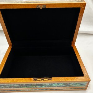Egyptian Mother of Pearl Paua Shell Handmade Beech Wood Inlaid Jewelry ...