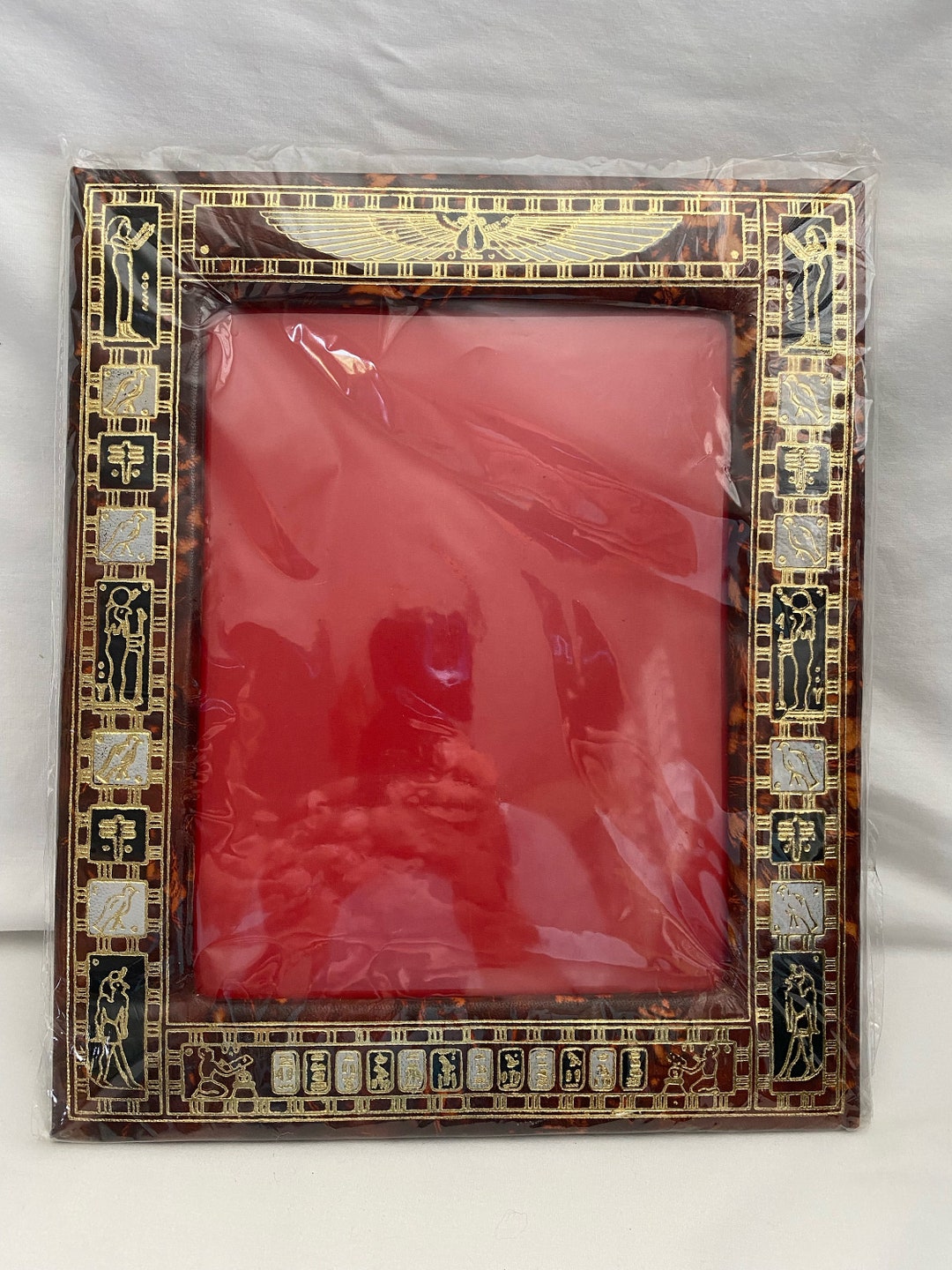 Egyptian Genuine Camel Leather Brown Picture Frame Handmade Pharaoh 12 ...