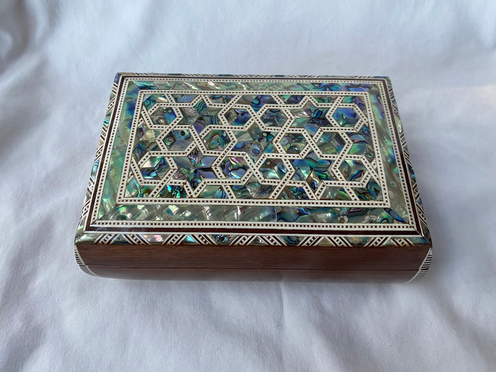 Egyptian Inlaid Paua Shell Stars High End Jewelry Box Handmade - Etsy