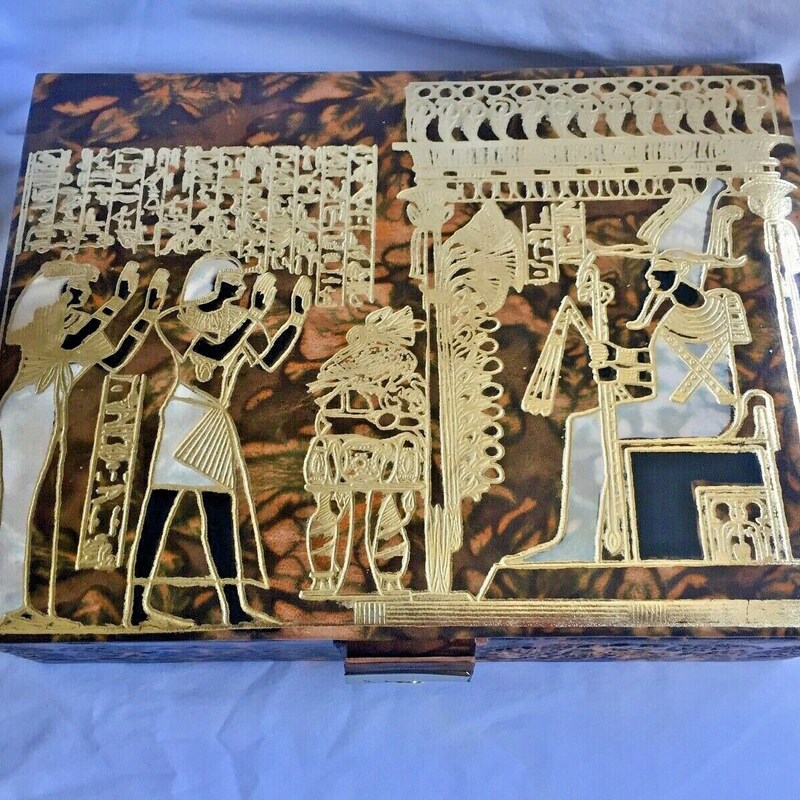 Egyptian Jewelry Box Ra - Etsy