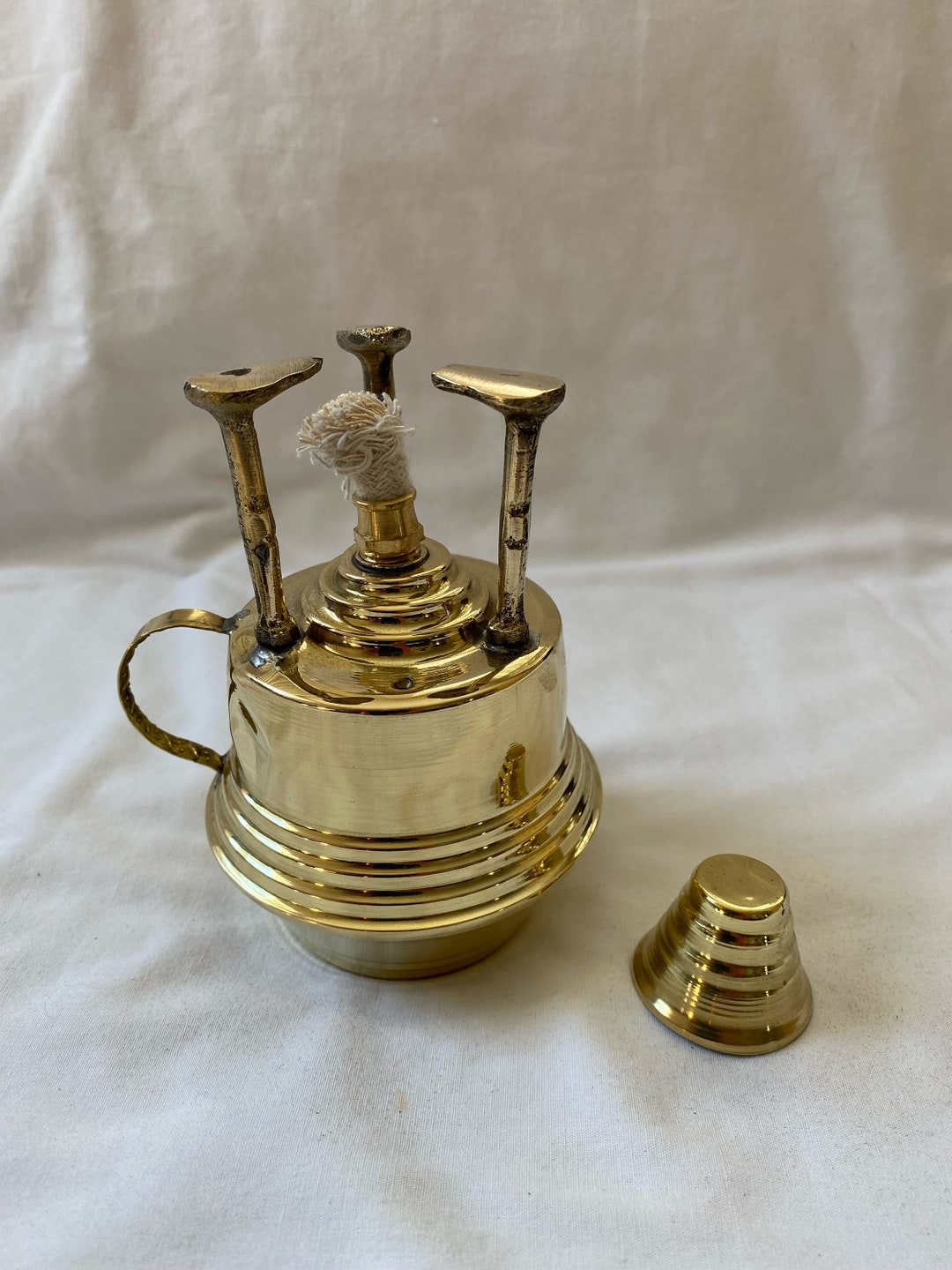 Egyptian Handmade Brass Turkish Coffee Spirit & Alcohol Burner 5" High ...