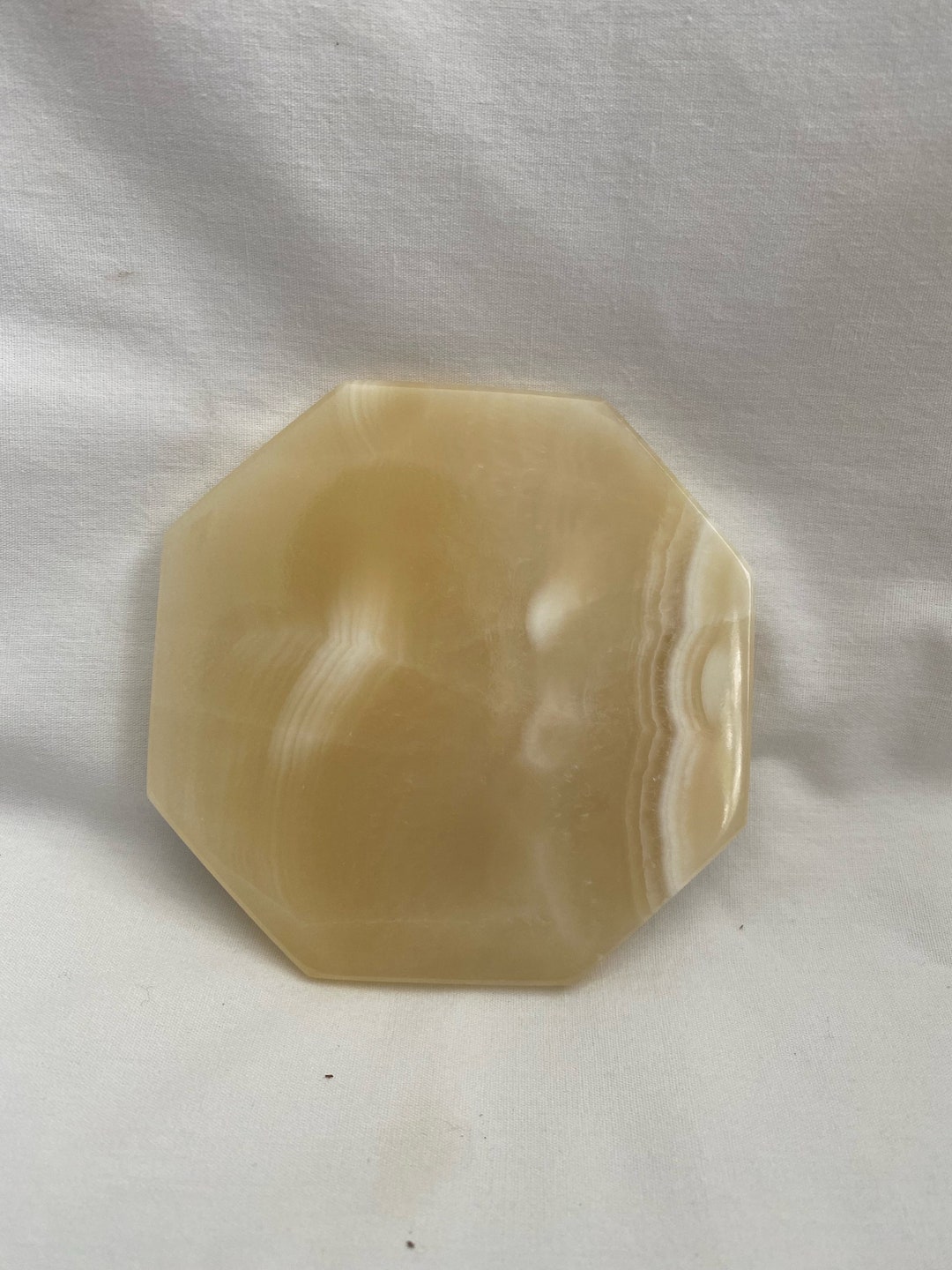 1 Piece Egyptian Alabaster Stone Handmade Coaster With Velvet in Back 3 ...
