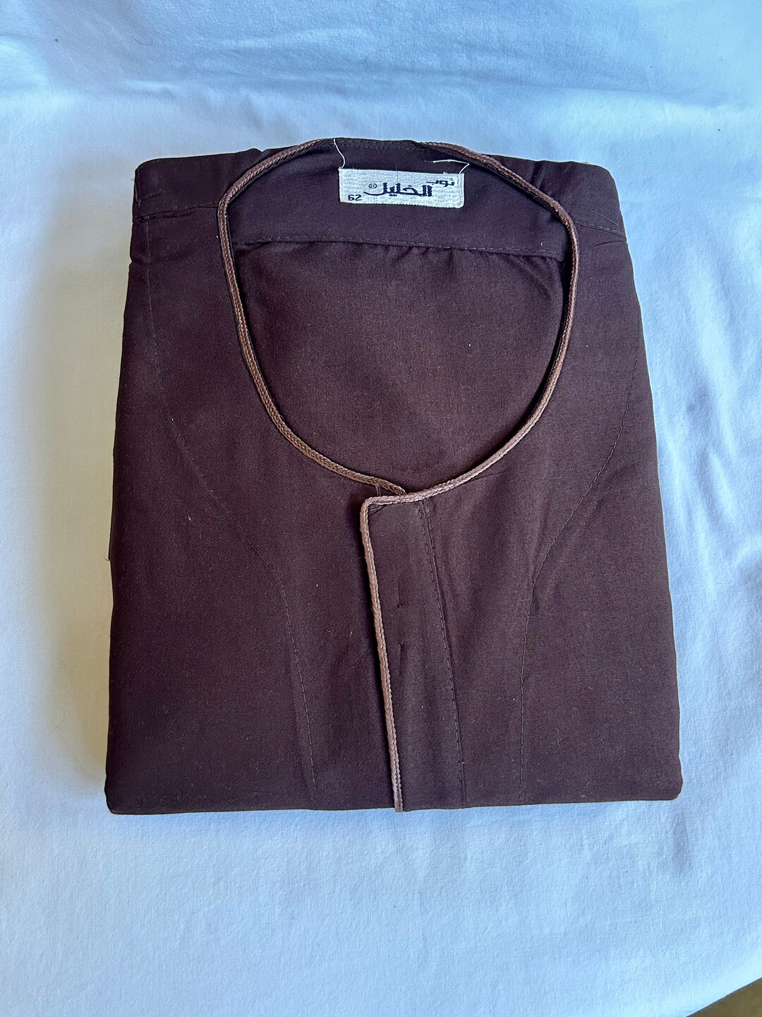 Egyptian Men's Galabia Sleep Ware 60 Long Arabic Brown Medium and Large ...