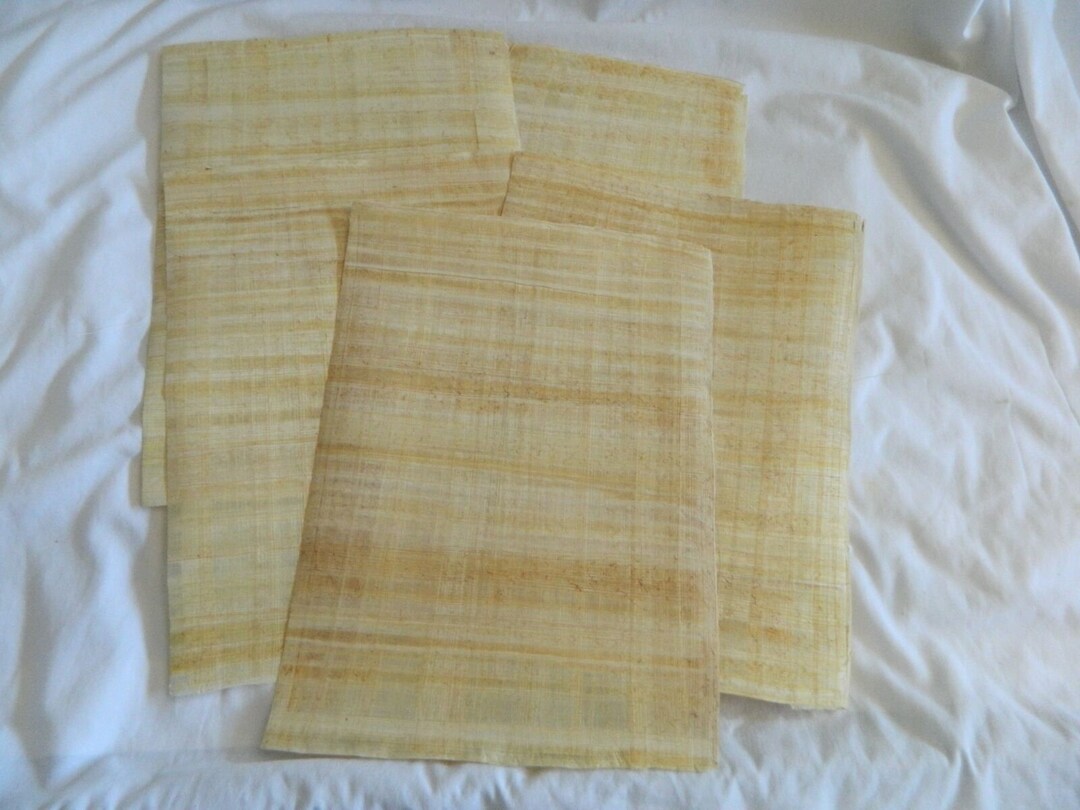 Egyptian Plain Papyrus Painting Paper 5 Pieces Handmade 9" X 13" - Etsy