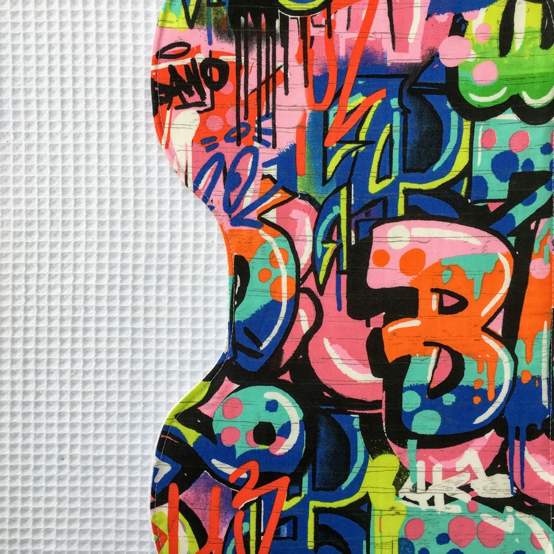 Graffiti Spray Gift Set Burp Cloths, Colorful Street Art Fabric With ...