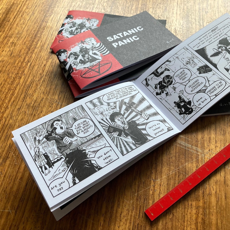 Satanic Panic Comic Book Chick Tract Parody Featuring - Etsy