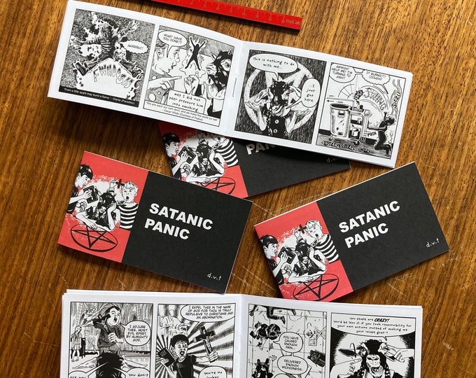 Satanic Panic Comic Book Chick Tract Parody Featuring Baphometta ...
