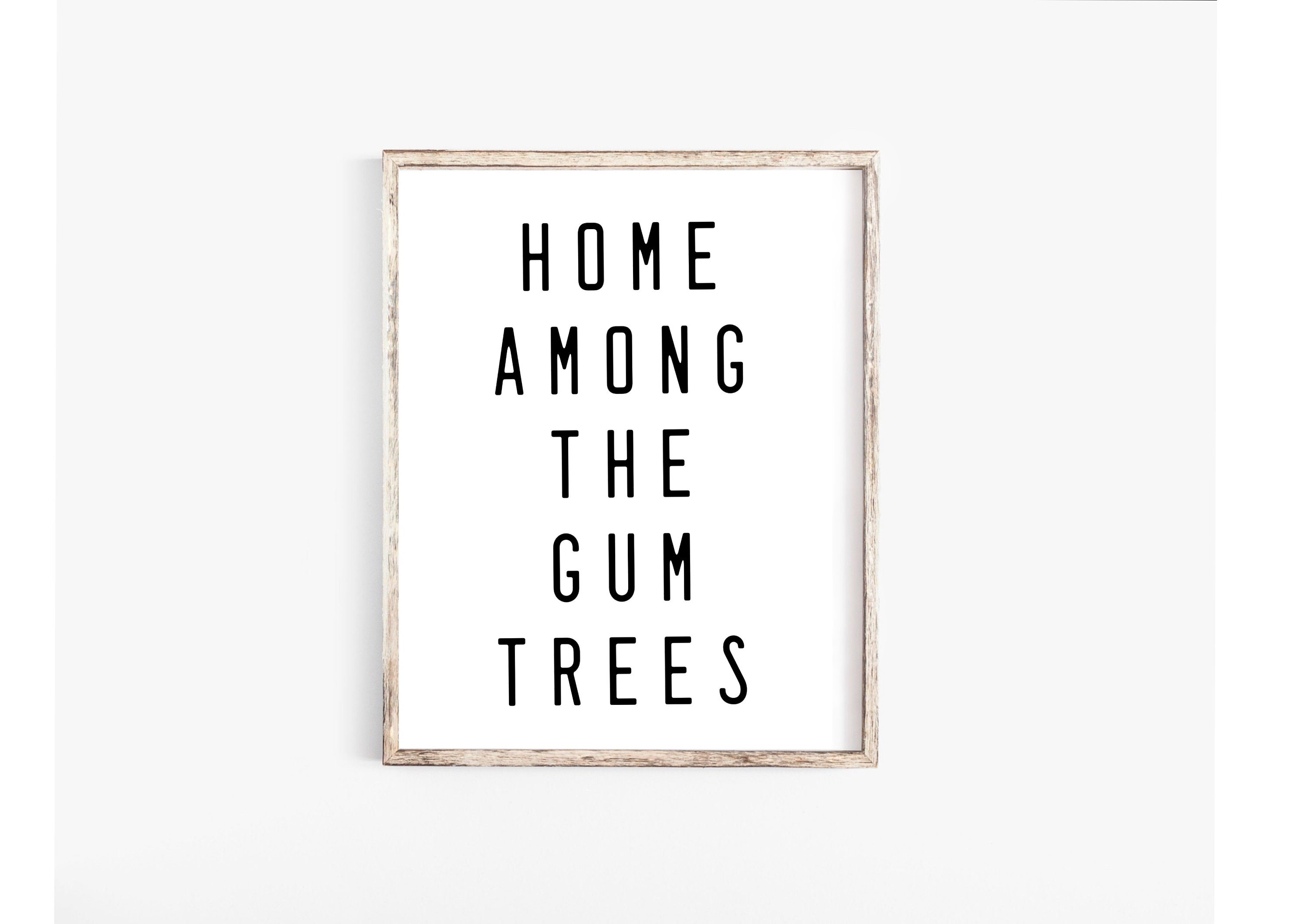 Digital Artwork // home Among the Gum Trees // - Etsy