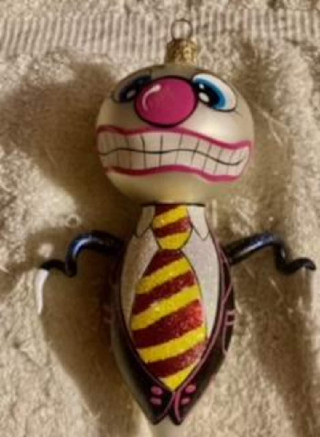 Beautiful New Italian Slavic Treasures Blown Glass Ghost Clown ...
