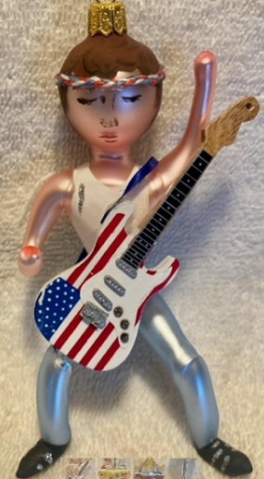 New Beautiful Italian Blown Glass Bruce Springsteen Christmas Ornament ...