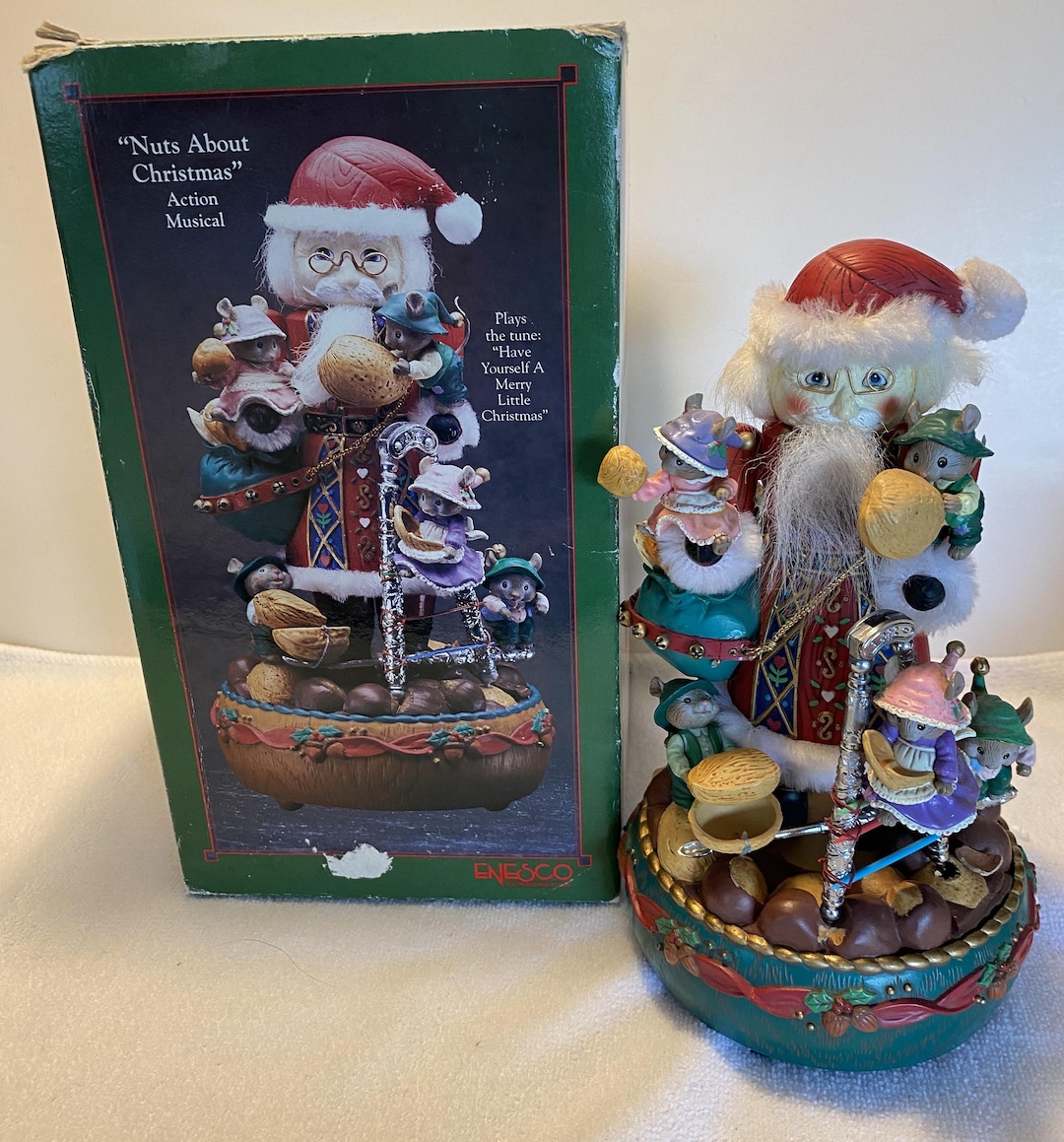 Enesco Small World of Music “nuts About Christmas” Action Christmas ...