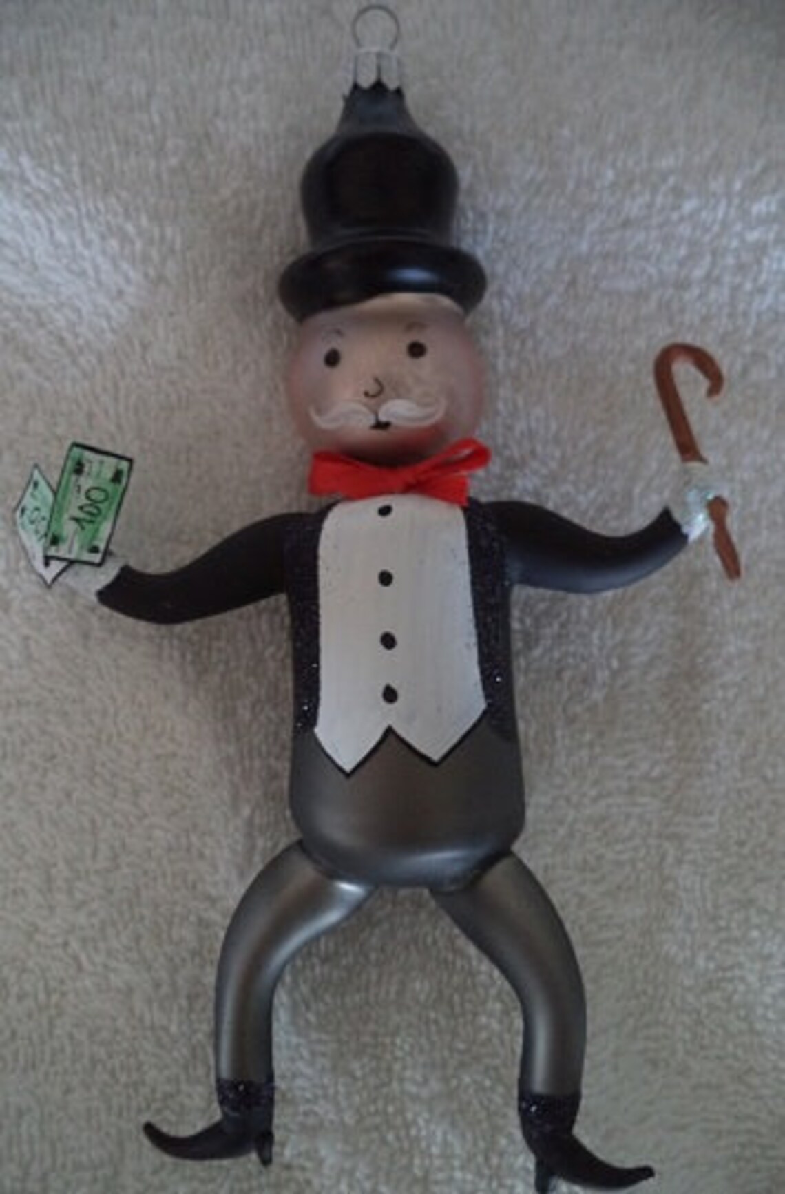 Uncle Pennybags Mr. Monopoly Man Italian Blown Glass Christmas - Etsy