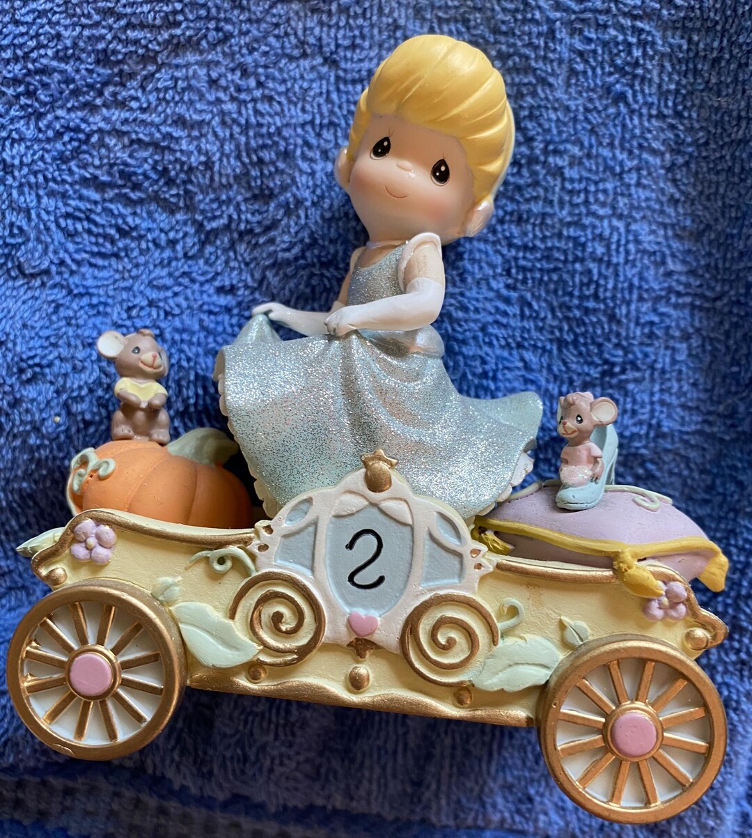 2010 Precious Moments Disney Showcase Cinderella Birthday Train Age 2 ...