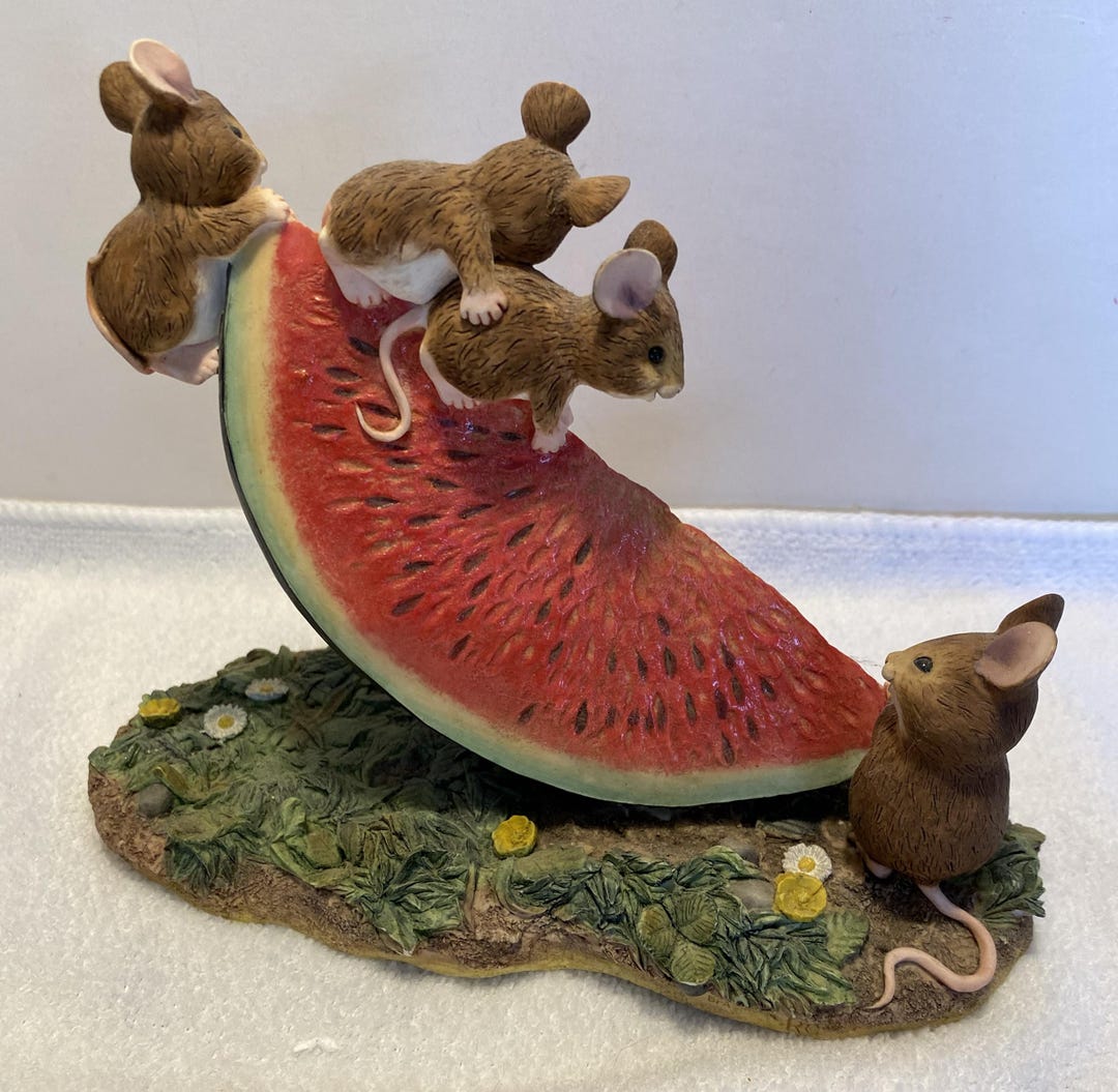 2002 Border Fine Arts – Merrie Mice Melon Rock & Roll #107655 - Etsy