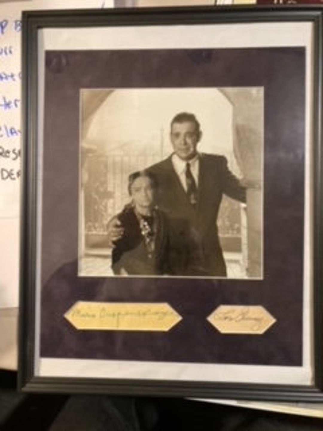 Beautiful Very Rare Duel Genuine Hand Signed Wolfman 1941 Lon Chaney Jr ...