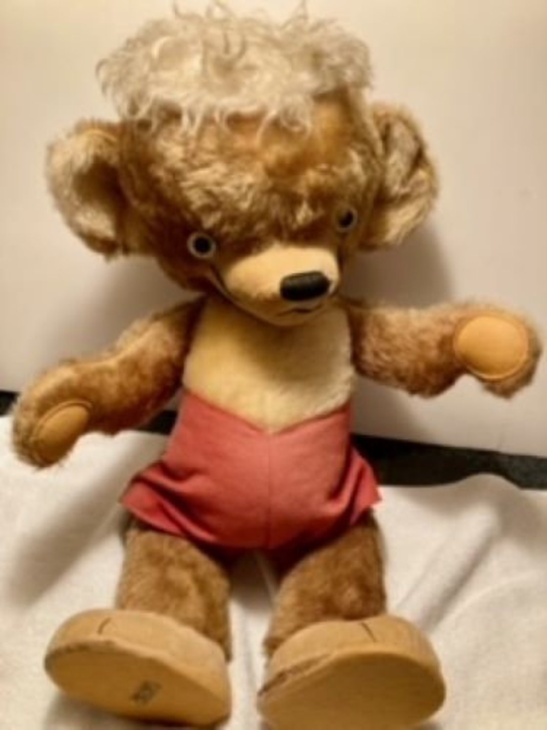 Vintage 1956 Very RARE Merrythought Punkinhead Bear Tagged Teddy Bear ...