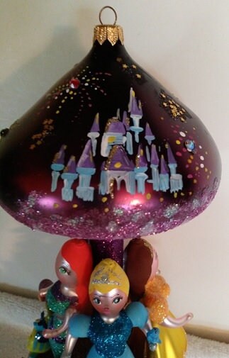 New Italian Blown Glass Disney Princess’ Carousel Christmas Ornament ...